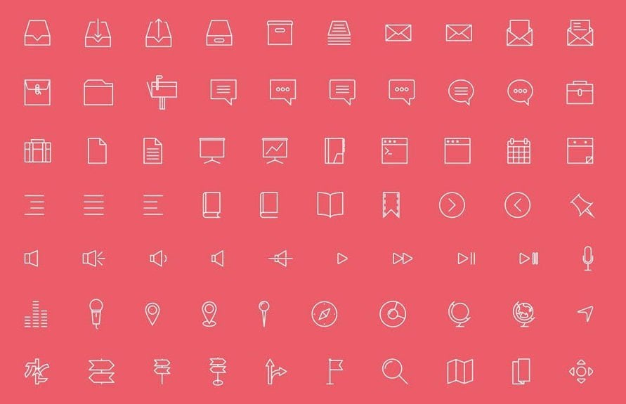 60 free outline icon sets perfect for contemporary designs