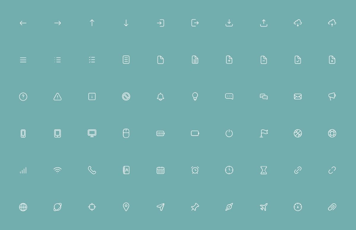 60 free outline icon sets perfect for contemporary designs
