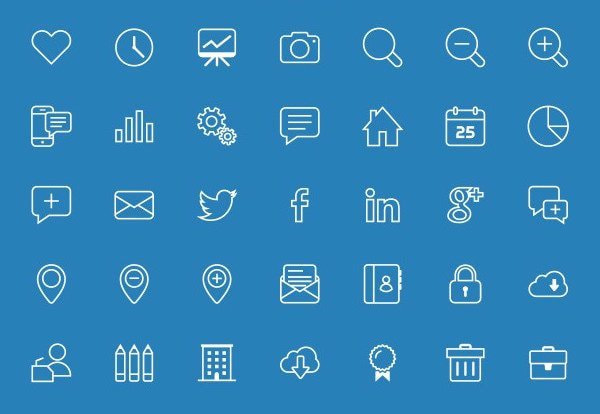 60 free outline icon sets perfect for contemporary designs