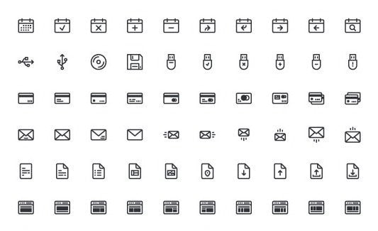 60 free outline icon sets perfect for contemporary designs