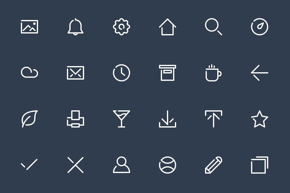60 free outline icon sets perfect for contemporary designs