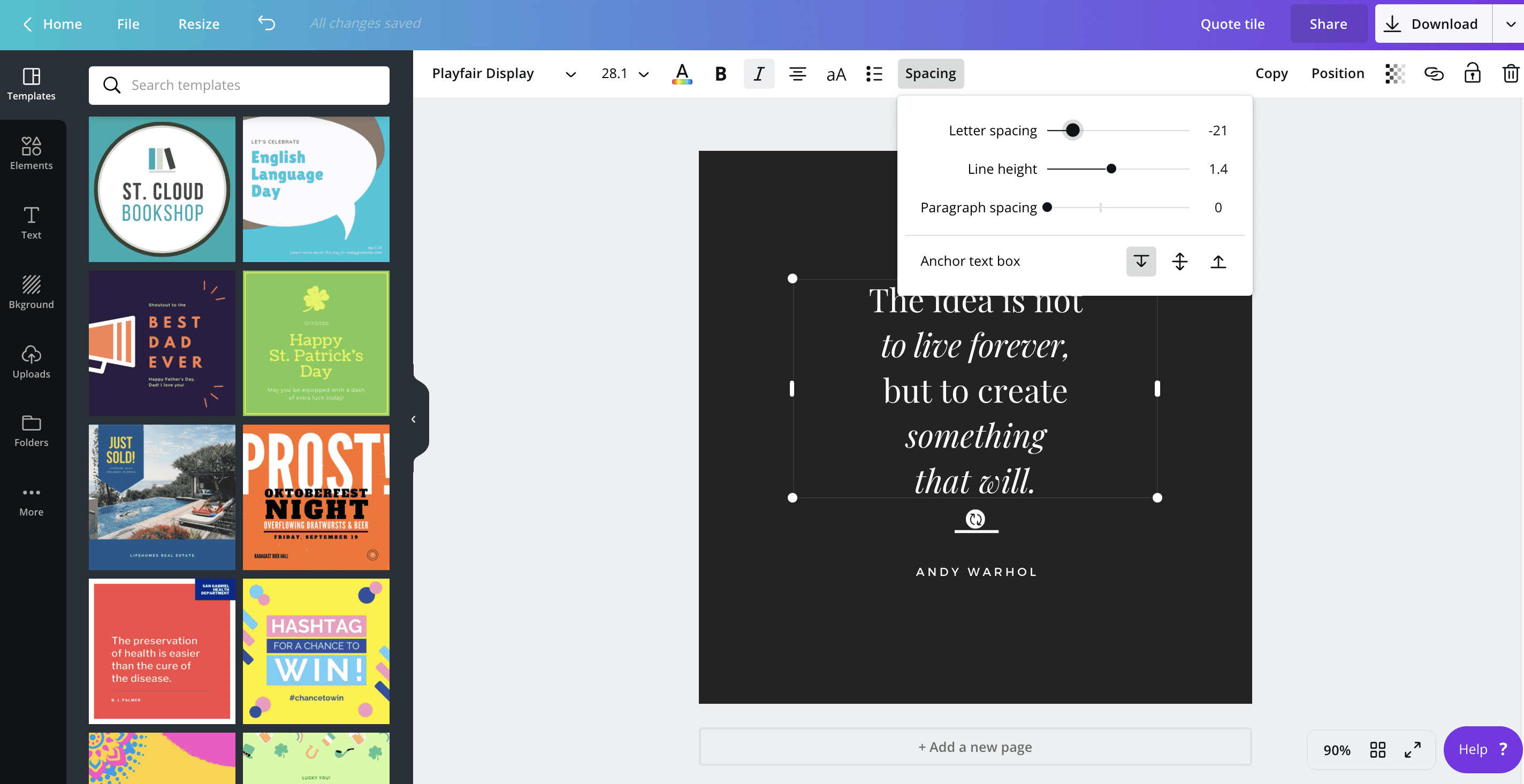 How to design a creative quote graphic for social media