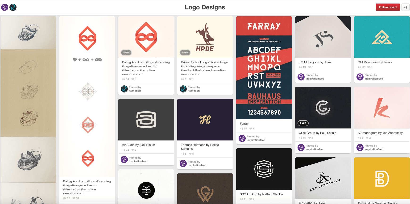 70 awesome design boards to follow on Pinterest
