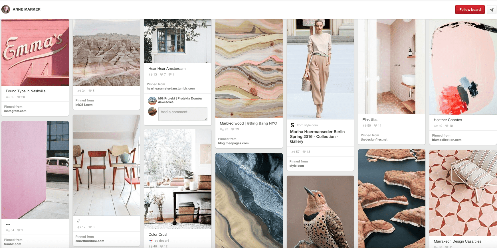 70 awesome design boards to follow on Pinterest