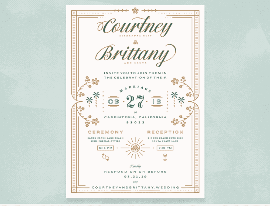 How to design a wedding invitation from scratch