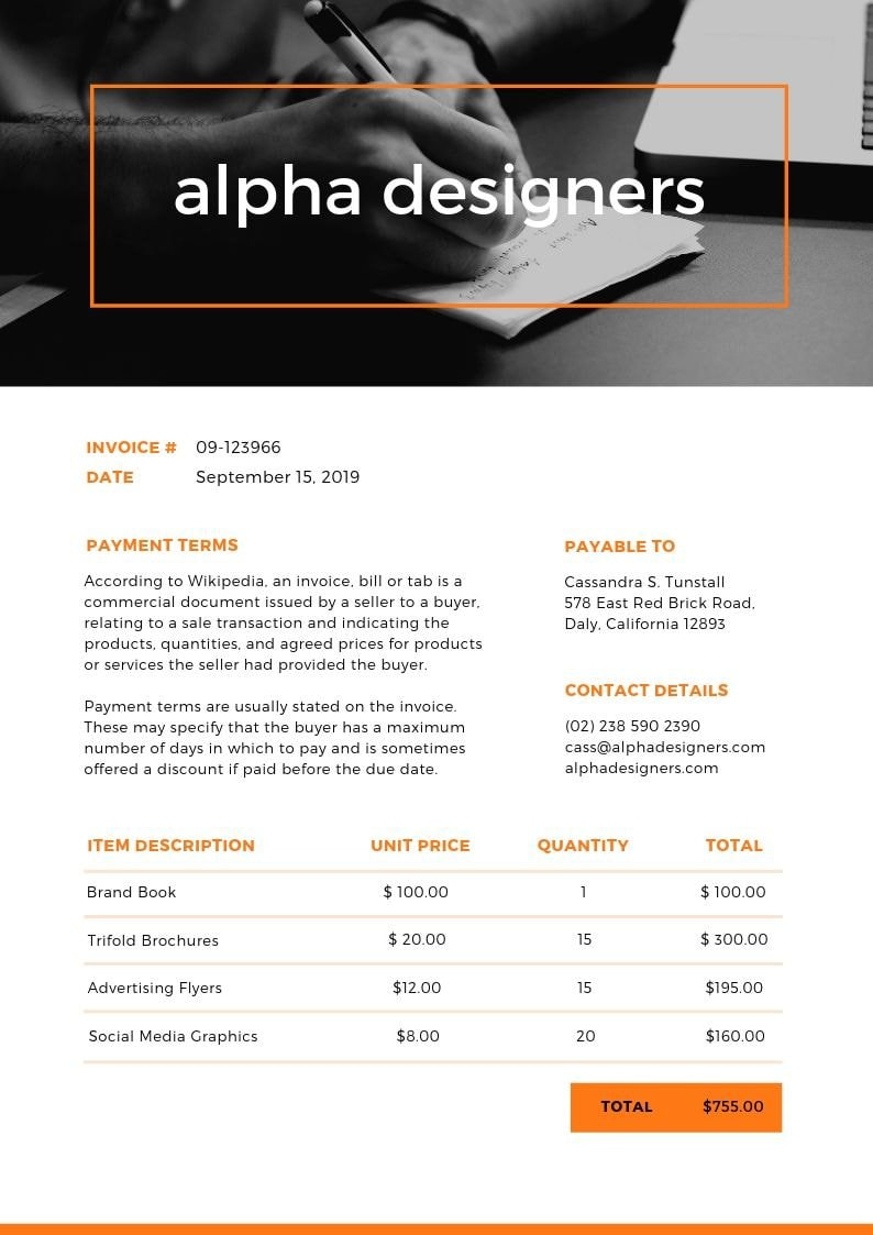 Invoice Design: 50 Examples To Inspire You