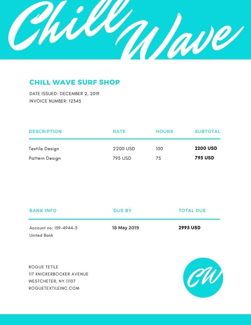 Invoice Design: 50 Examples To Inspire You