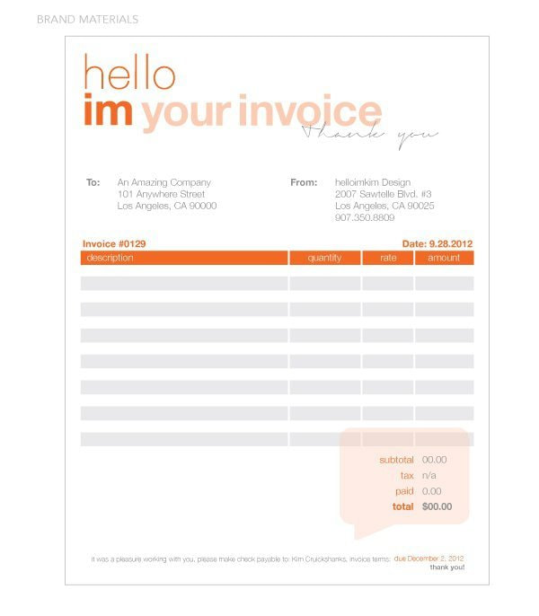 Invoice Design: 50 Examples To Inspire You