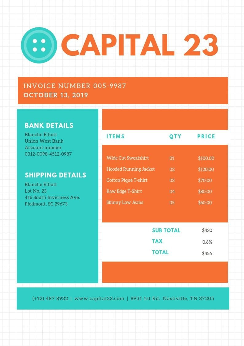 Invoice Design: 50 Examples To Inspire You