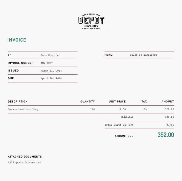 Invoice Design: 50 Examples To Inspire You