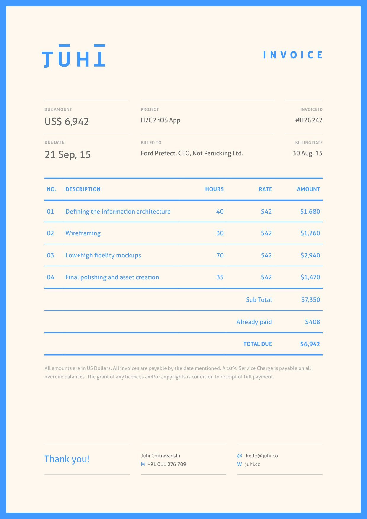 Invoice Design: 50 Examples To Inspire You