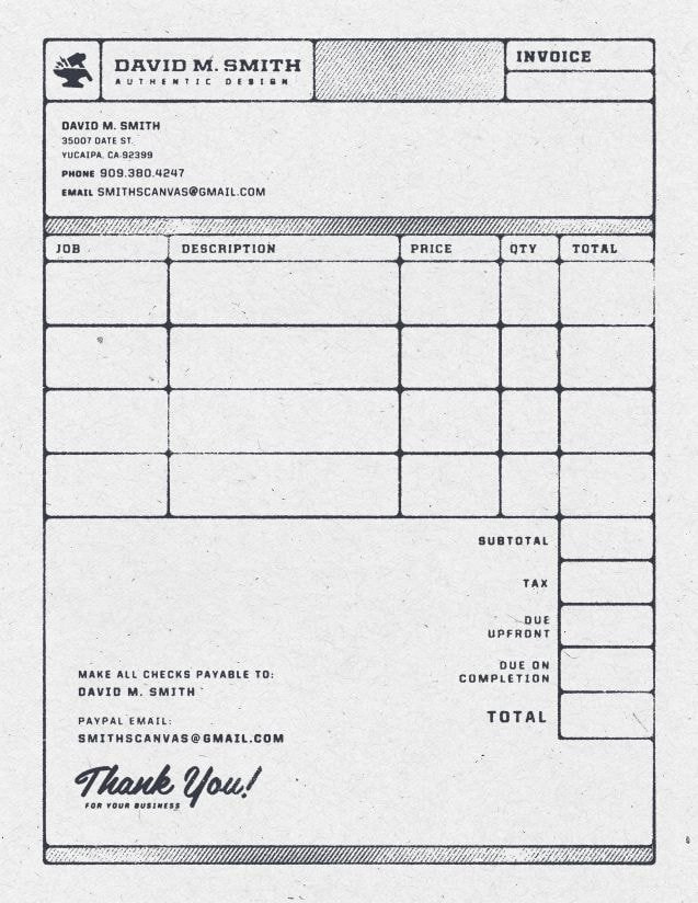 Invoice Design: 50 Examples To Inspire You