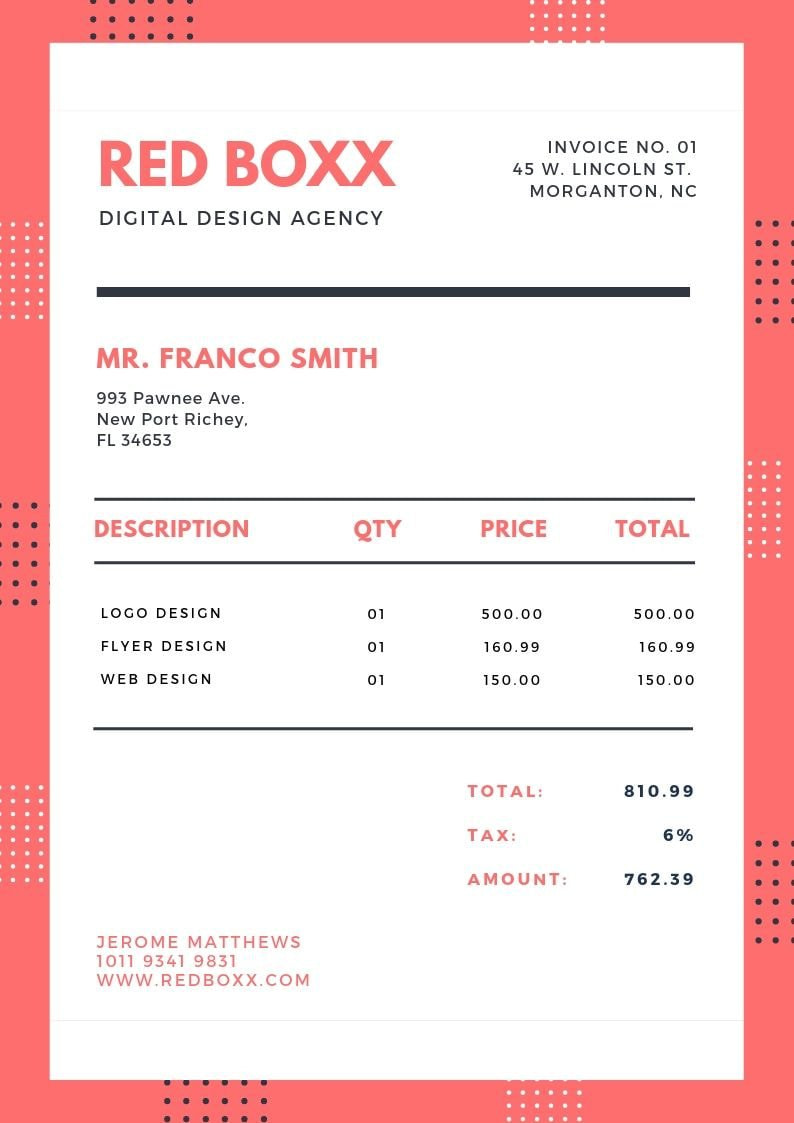 Invoice Design: 50 Examples To Inspire You