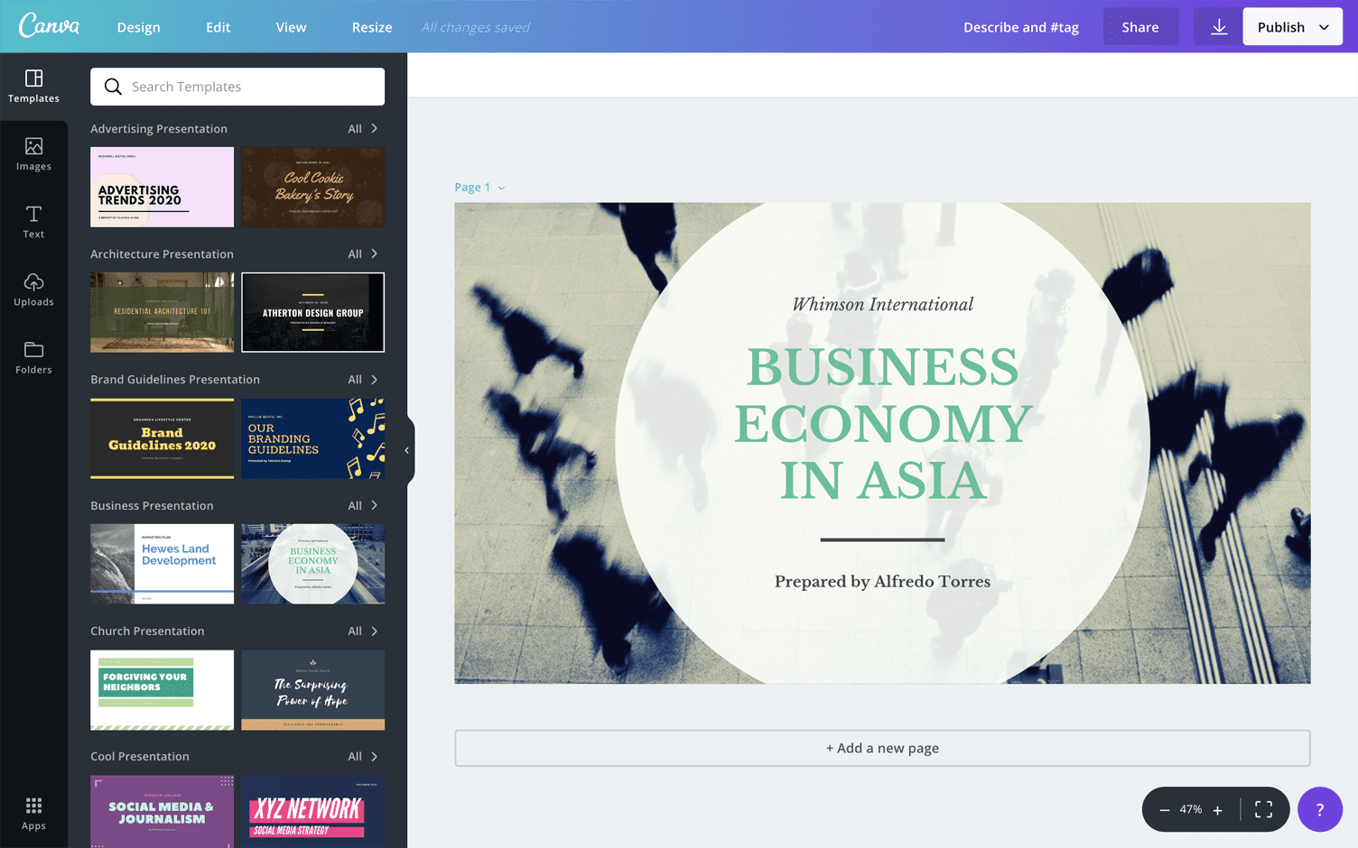 Publishing Your Canva Design