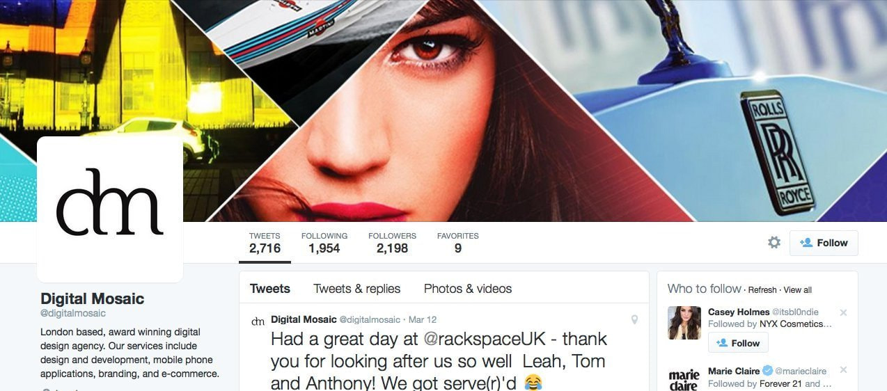 Beautiful Twitter banners