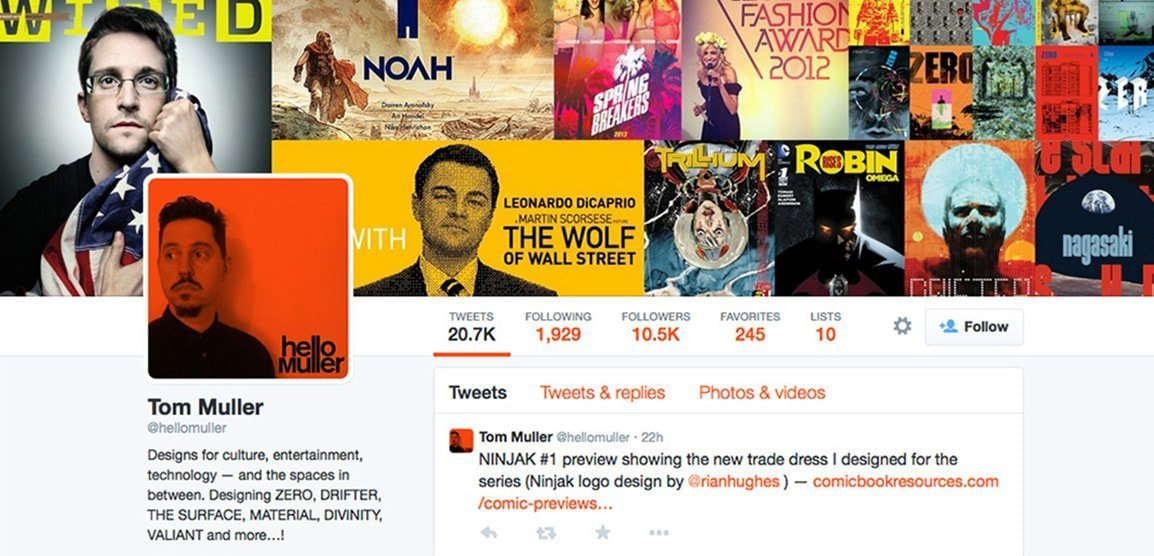 Beautiful Twitter banners