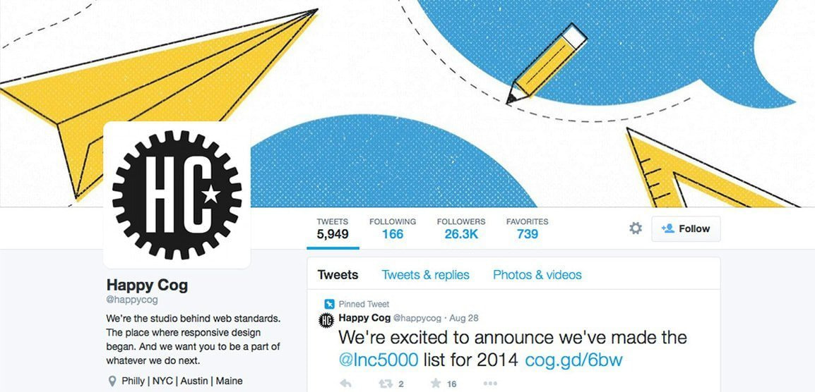 Beautiful Twitter banners