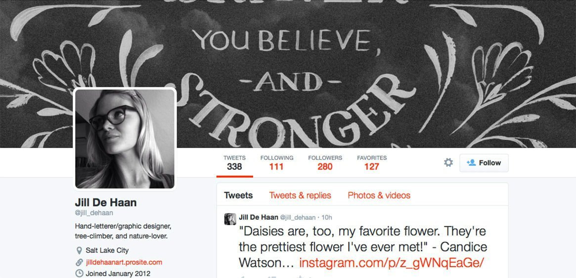 Beautiful Twitter banners