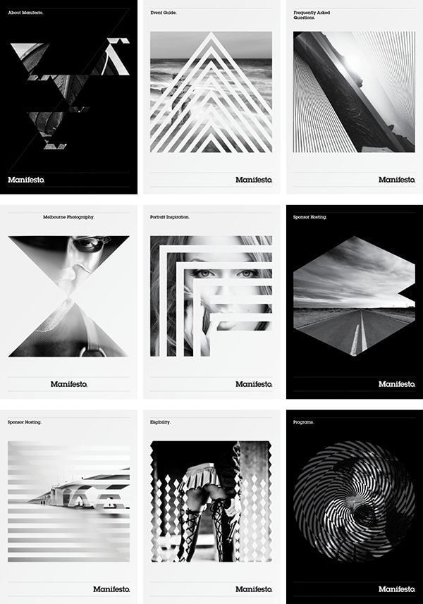 50 Hermosos usos de patrones geométricos en diseño gráfico