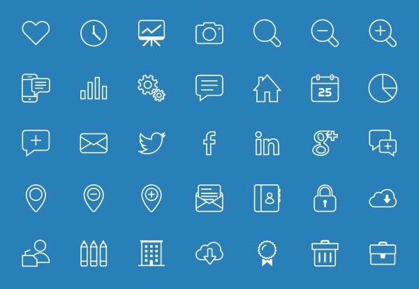60 grupos de íconos gratis para tus diseños contemporáneos