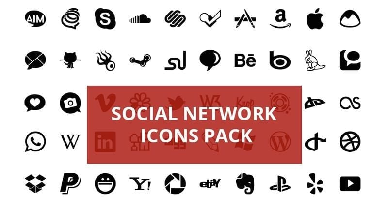 Los 22 mejores paquetes de iconos para redes sociales gratis