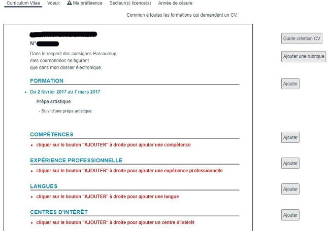 Comment faire un CV Parcoursup qui se distingue ? - Canva