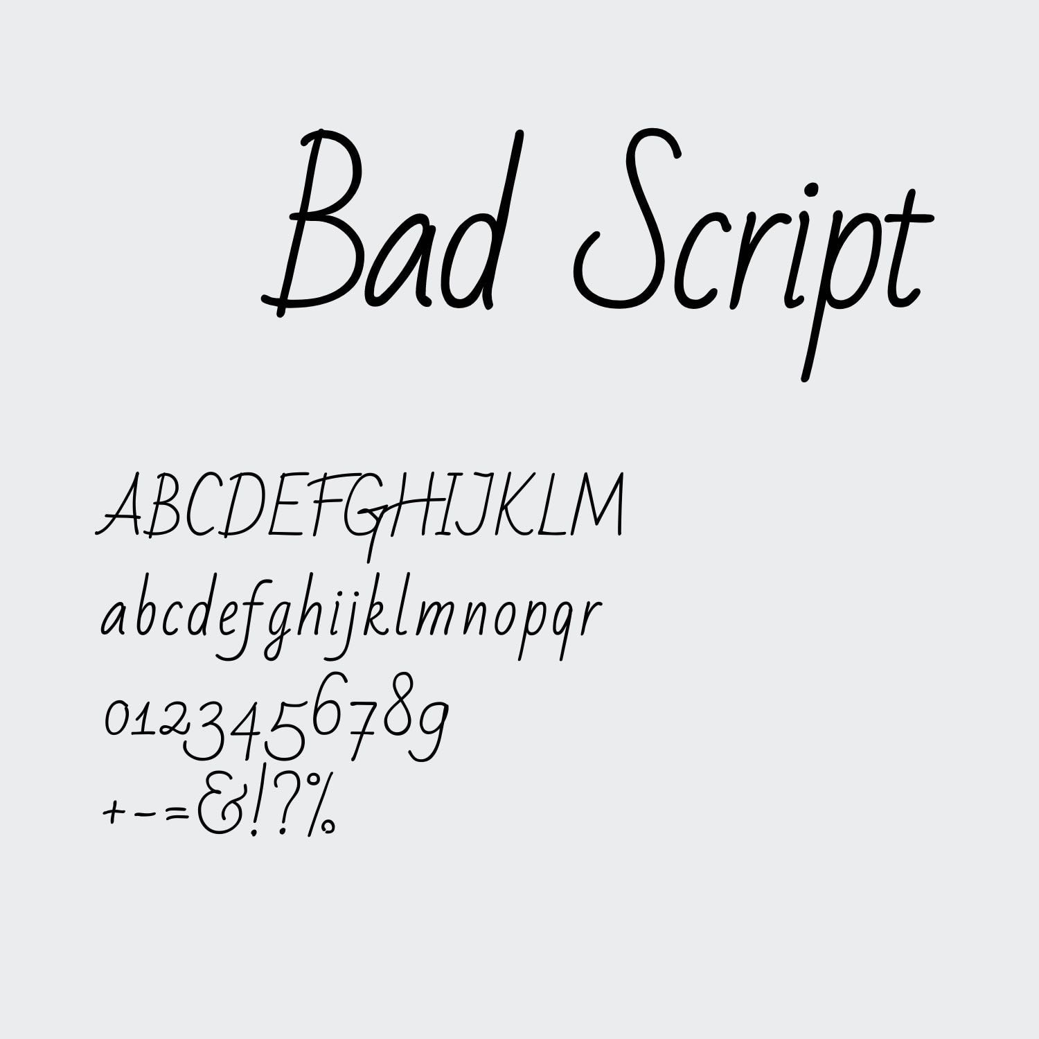 28 verschiedene Handschrift- & Schreibschrift-Schriftarten