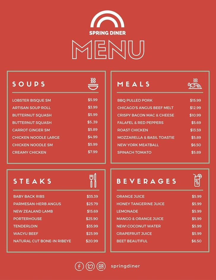 10 Táticas de Design de Cardápios e Modelos Grátis