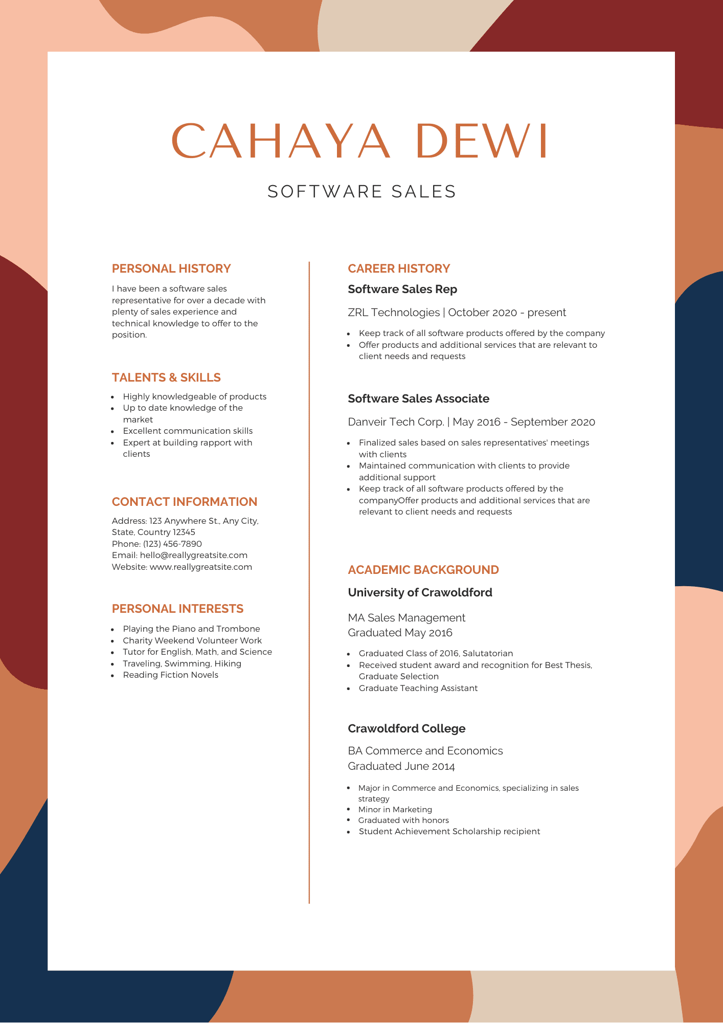 Format resume terbaik untuk dicoba di 2020 | Canva