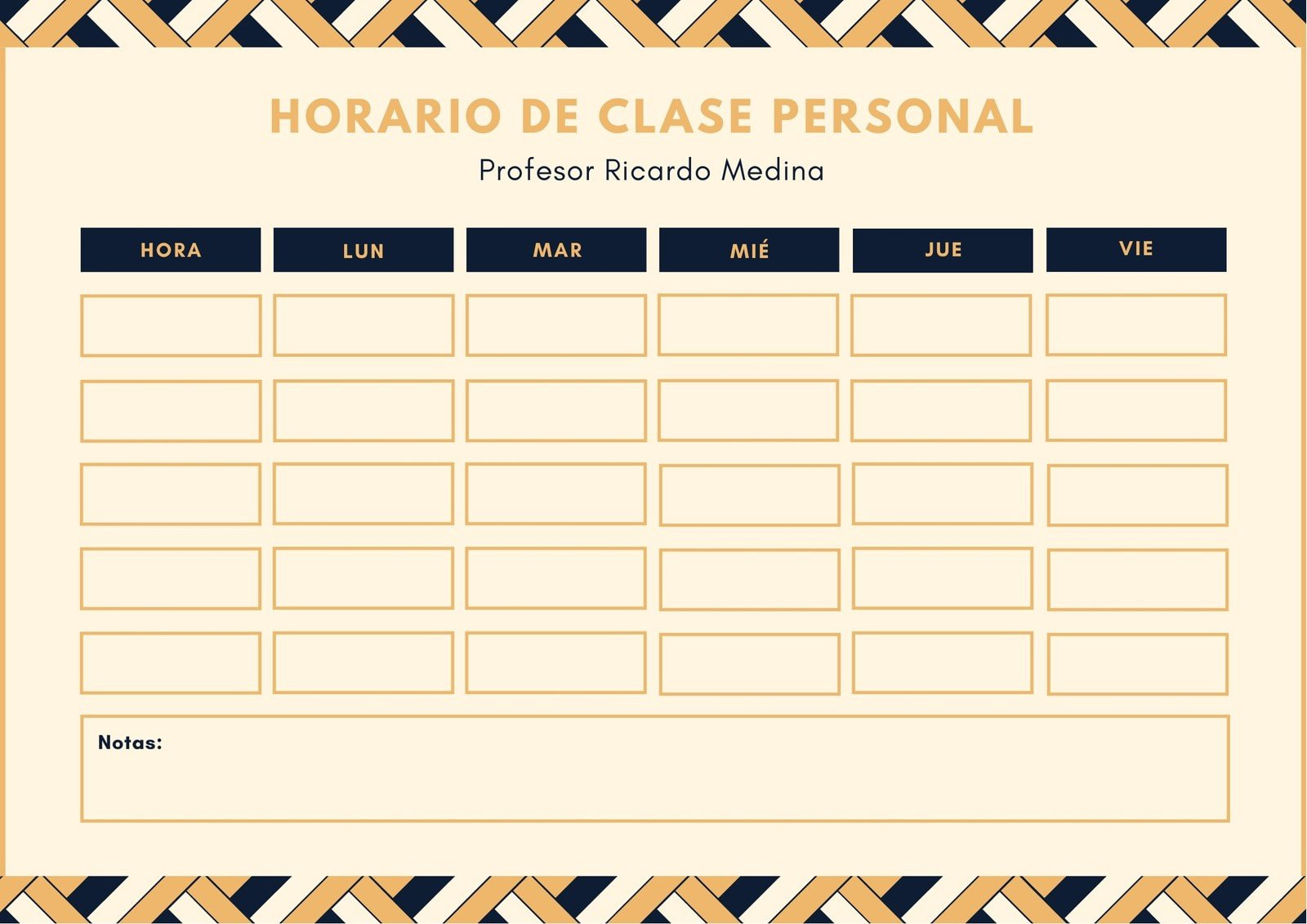 Crea Tus Horarios Escolares Gratis Y Online Con Canva