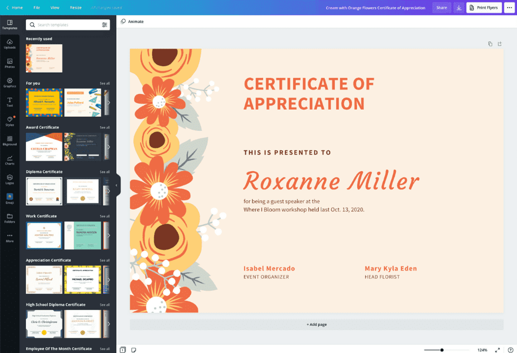 Paper Party Supplies Paper Calendars Planners Pdf Png Printable Award Design Certificate 