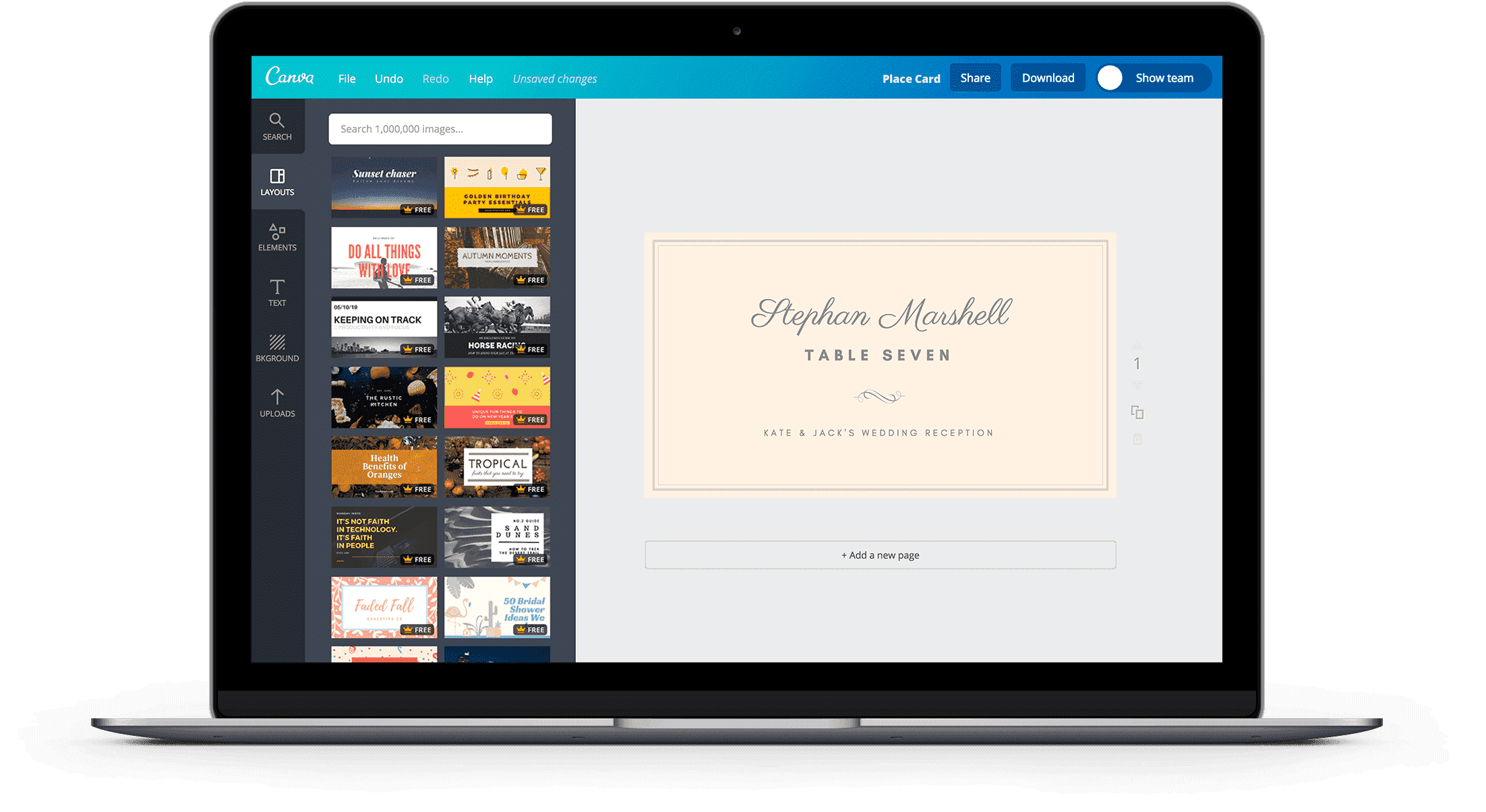 Free Place Card Maker Design Place Cards Online Canva Free Place Card Maker Design Place Cards Online Canva