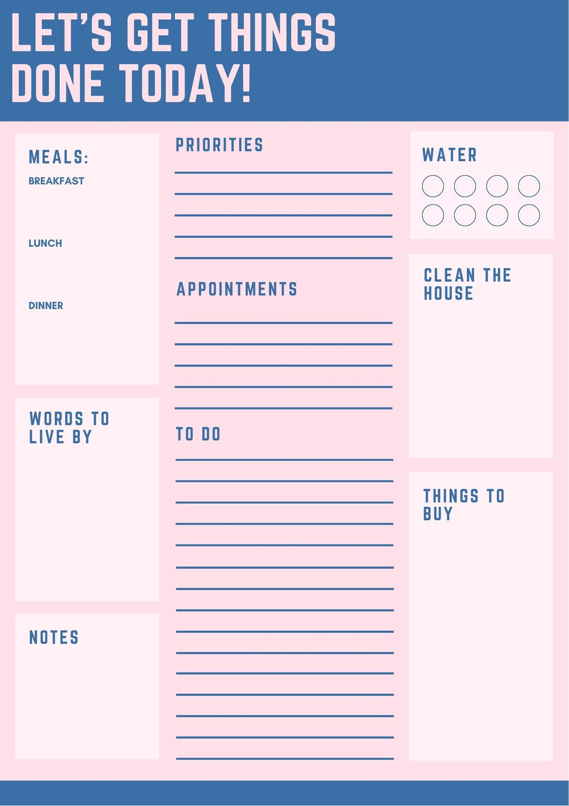 Free Online Daily Planner Maker Design A Custom Daily Planner Canva