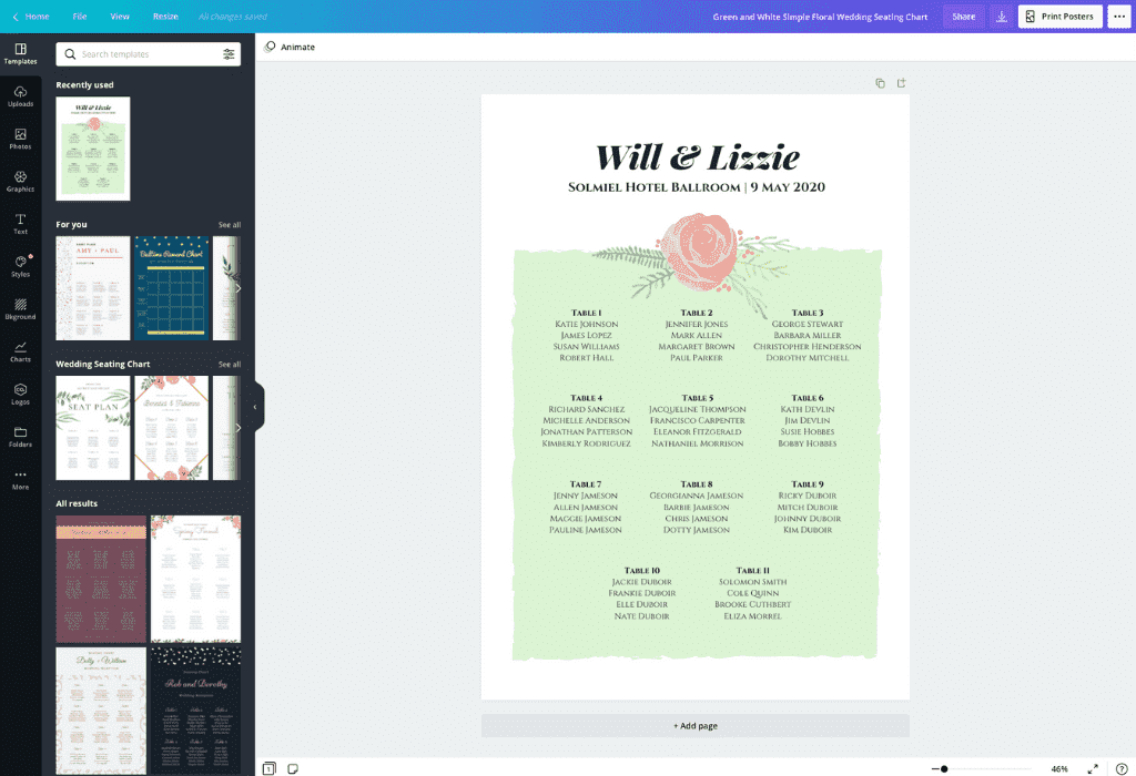 Free Seating Chart Maker Create Seating Charts Canva