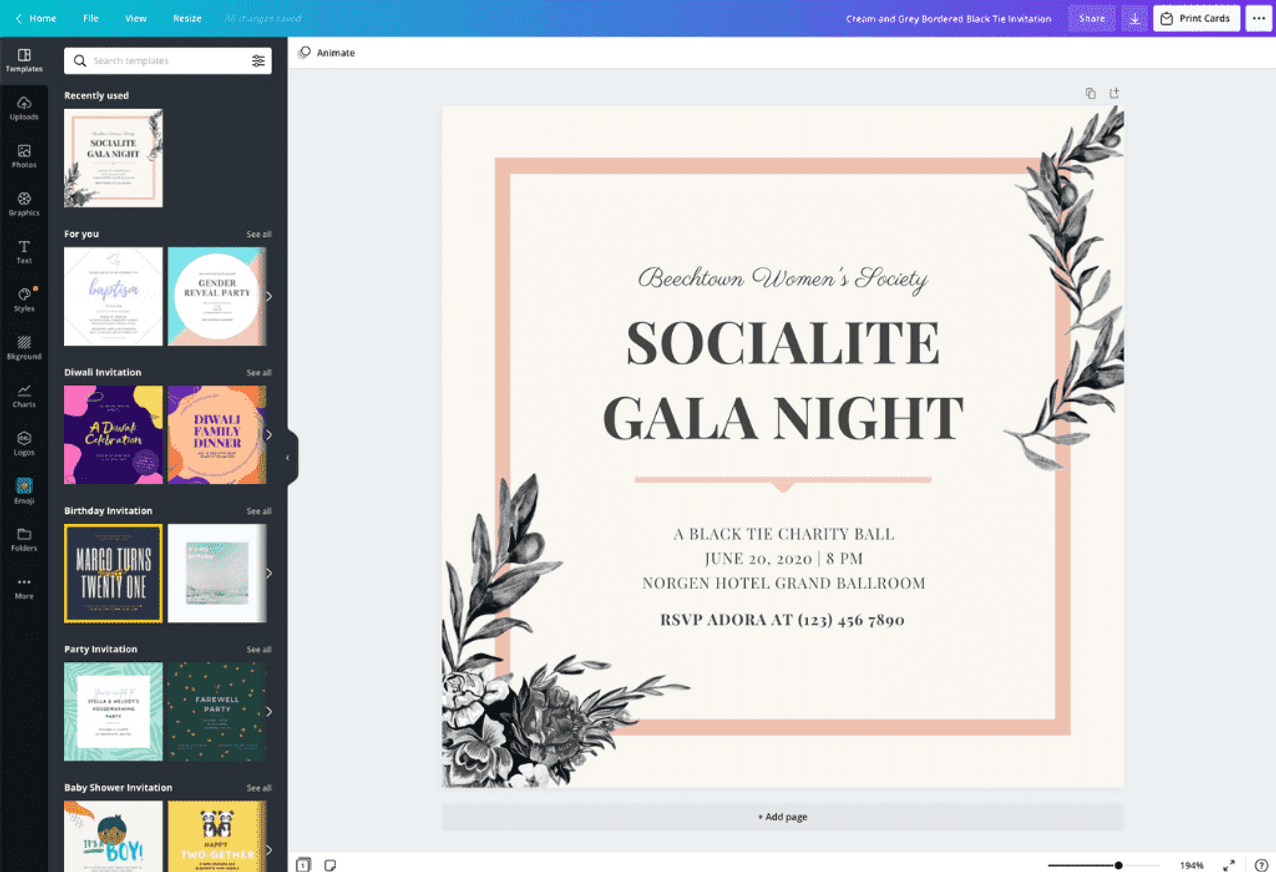 Paper Party Supplies Paper Digital Wedding Invitation Template Add 