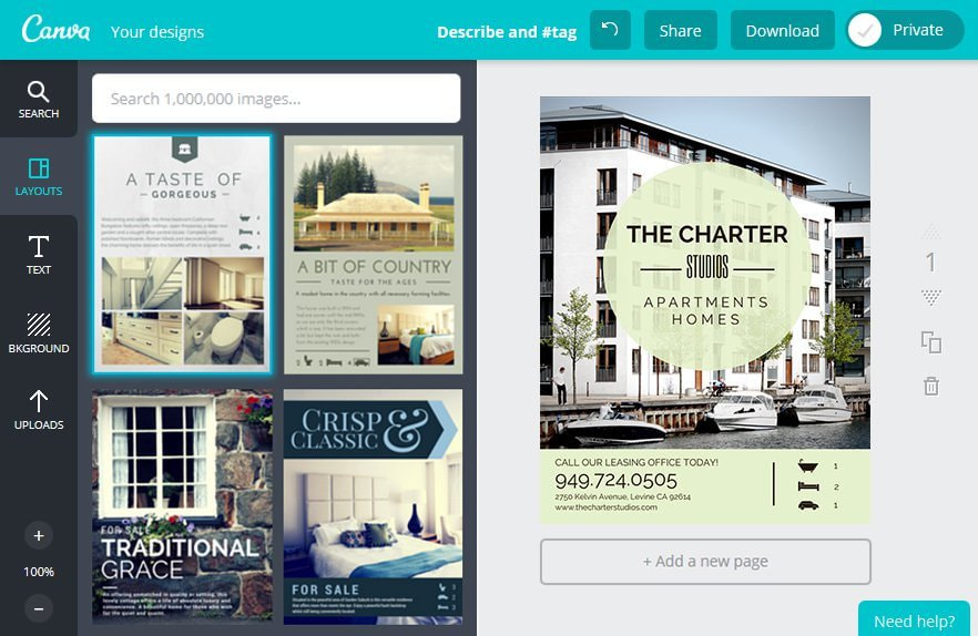 Skapa reklamblad till ditt företag | Canva
