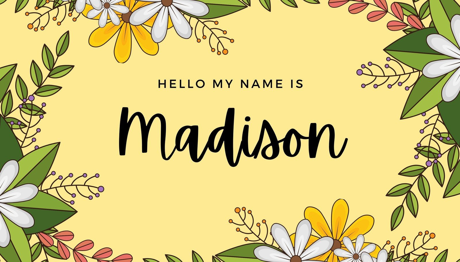 Name Tag Design Gambaran