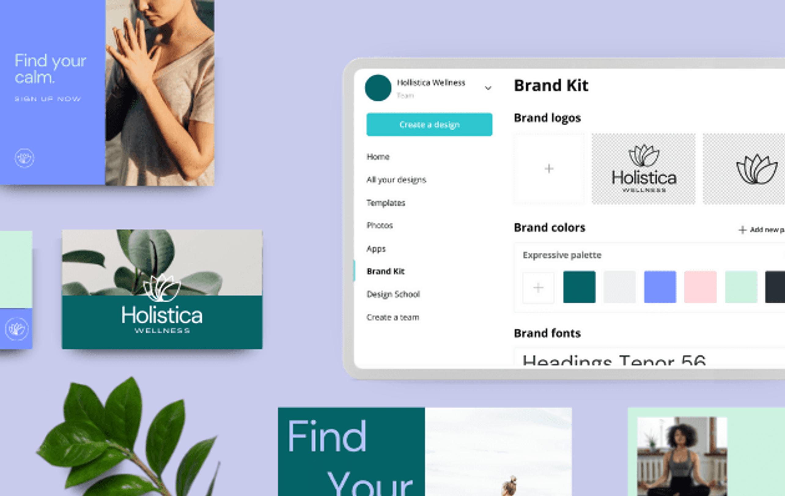 Graphic Design Premade Branding Kit Brand Board Template Editable Brand 