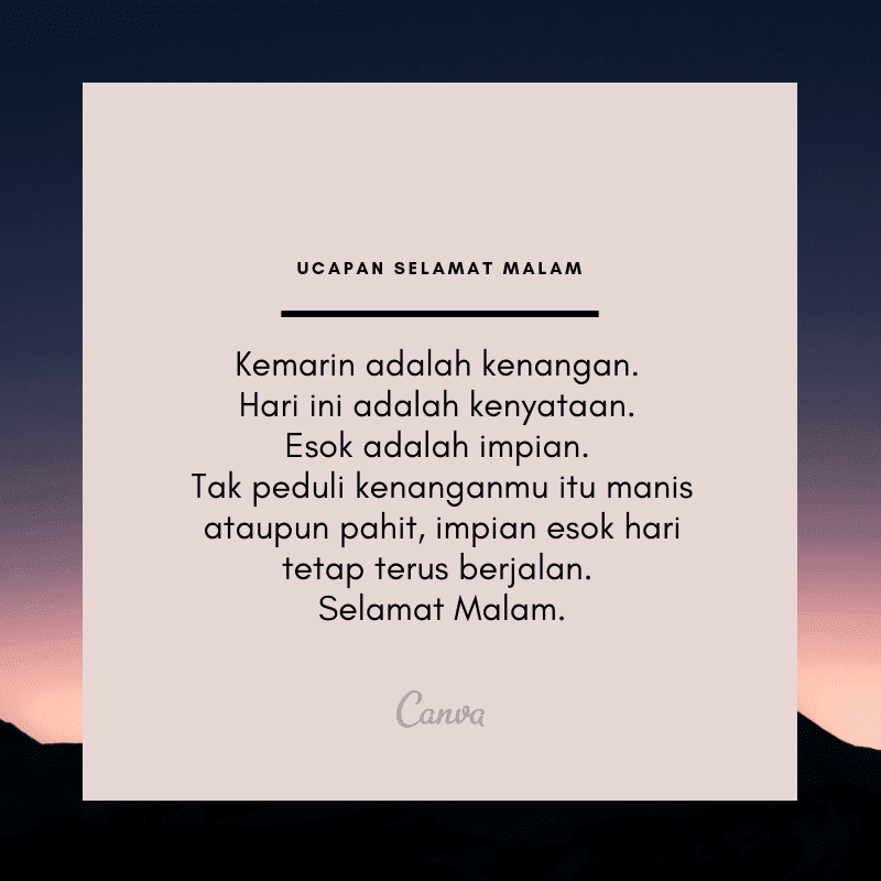 Ucapan Selamat Malam Quotes Kata Kata Ucapan Selamat Malam Terbaik