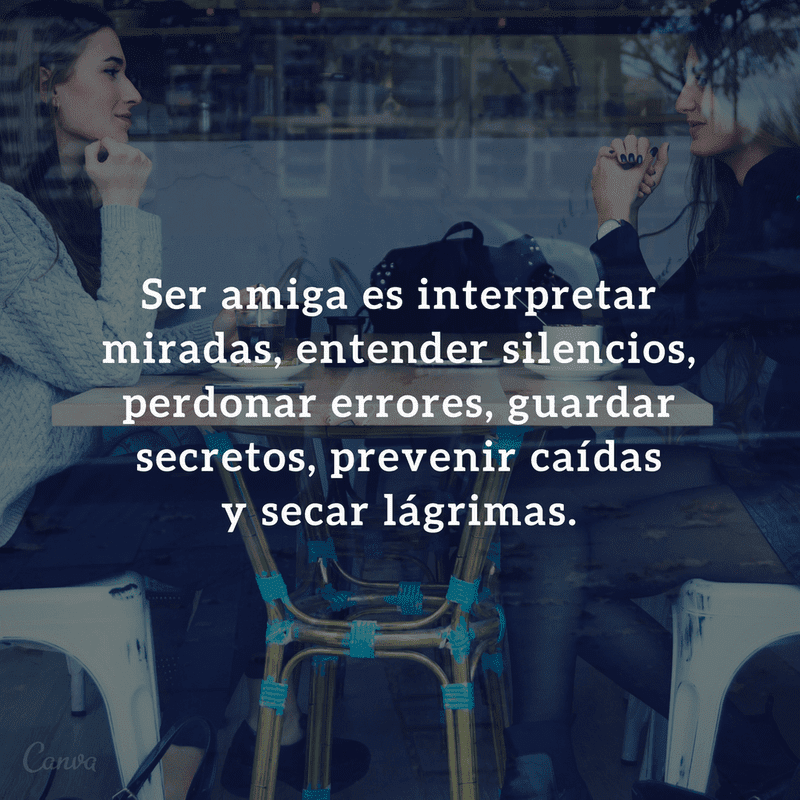 Frases de mejores amigas para regalar sonrisas - Canva