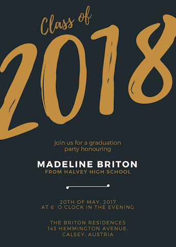 Edit For 2018 Graduation Invitations Colorful Graduation Invitation