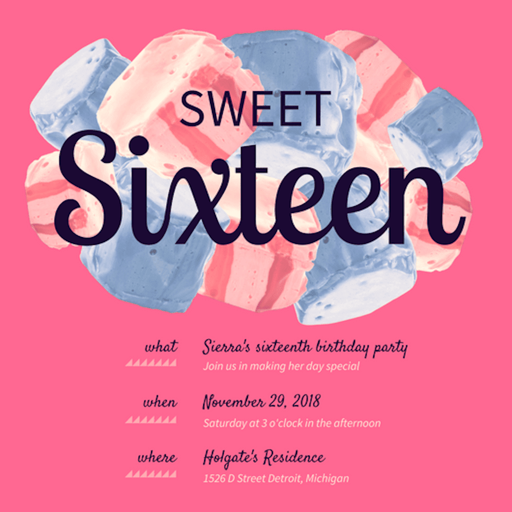 40+ Sweet 16 Ideas - Canva