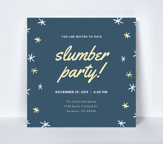 40+ Slumber Party Ideas for Kids - Canva