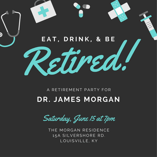 Funny Retirement Party Flyer