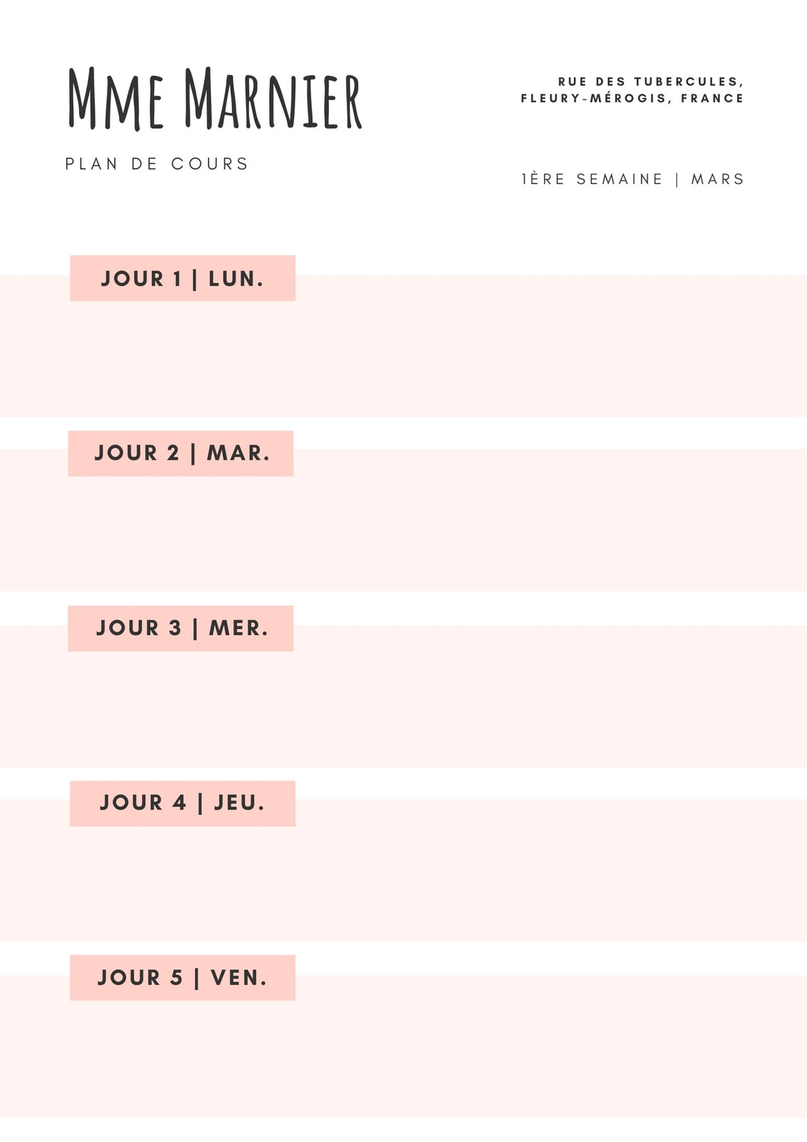 Créez des plans de cours facilement - facile & gratuit | Canva