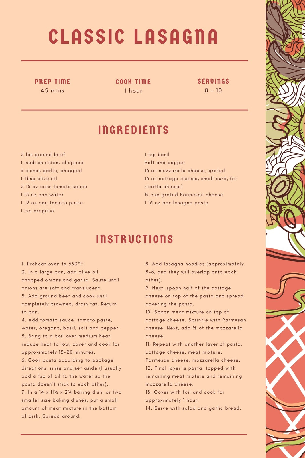 Free Online Recipe Card Maker: Design a Custom Recipe Card - Canva