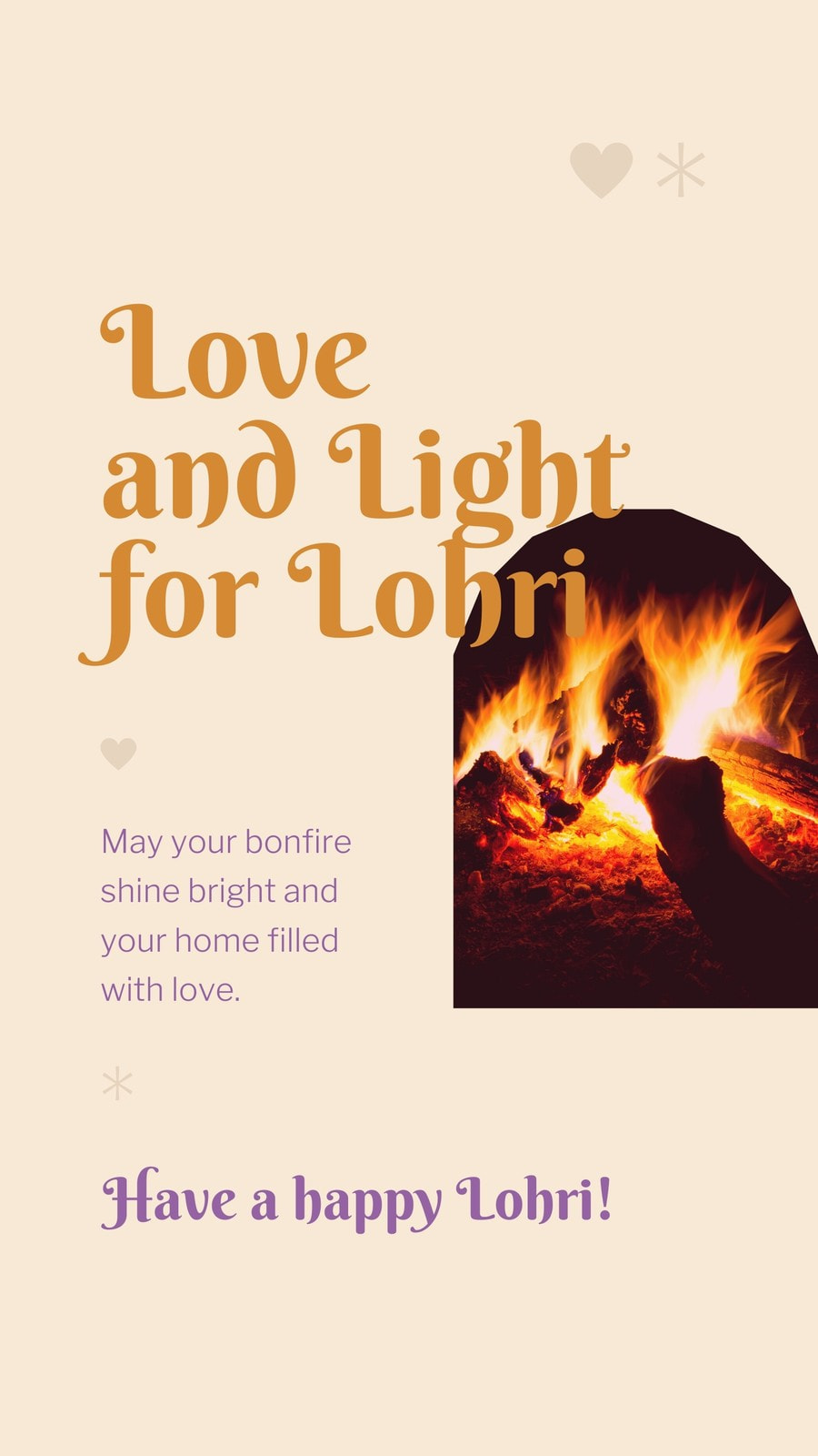 Make Custom Lohri Cards Online for Free with Canva