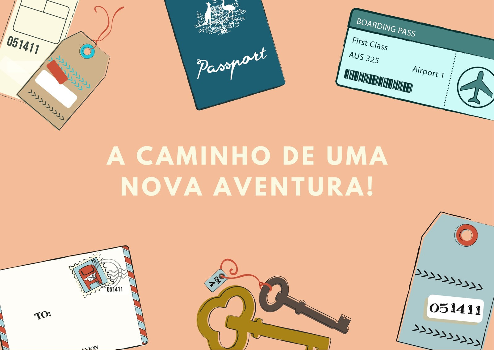 Criar postais online - Canva