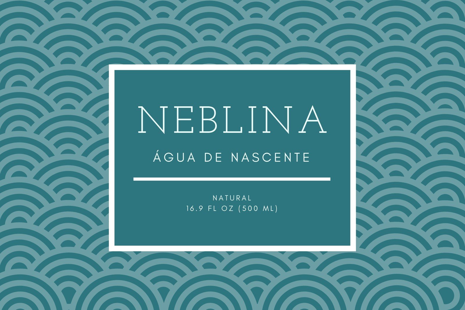 Criar rótulos de garrafa de água online - Canva