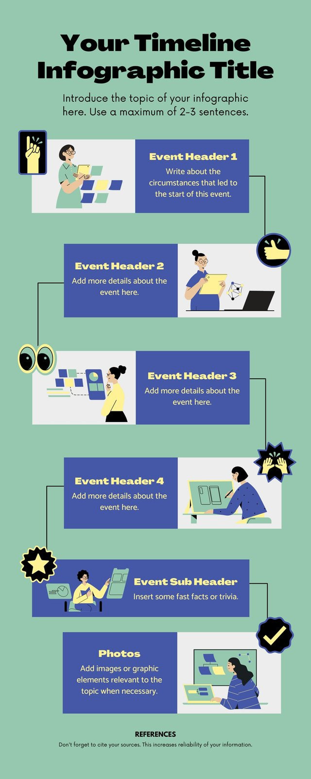 Free Timeline Maker: Create Online Timeline Infographic | Canva